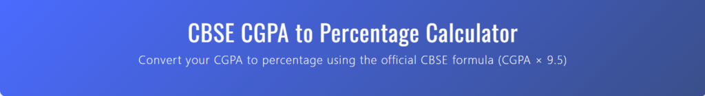 CGPA to Percentage Calculator tool - Scientific Views